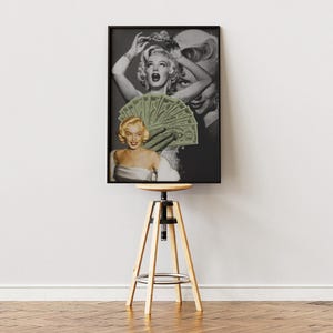 Celebrity Actress Collage Work, Elegant Collage Poster, Decorative Art ...