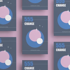 Angel Number 555 Poster | Positive Energy Wall Art | Change Poster ...