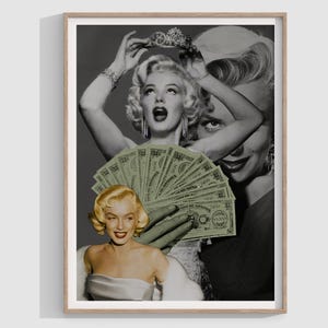 Celebrity Actress Collage Work, Elegant Collage Poster, Decorative Art ...