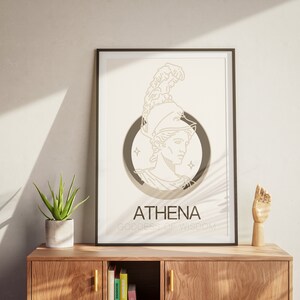 Set of 4 Greek Gods Digital Posters - Artemis, Themis, Aphrodite ...