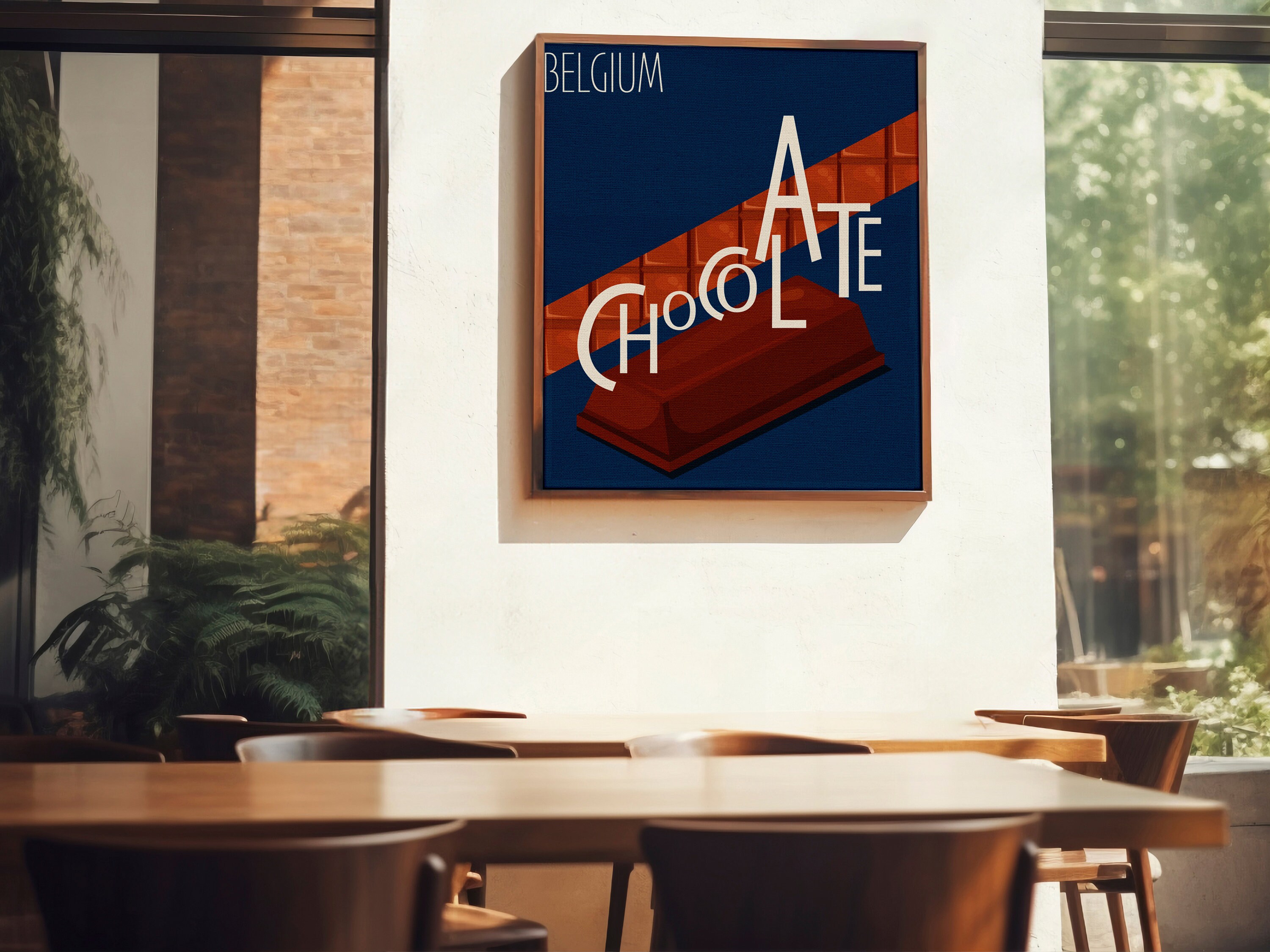 Belgian Chocolate Poster – Elegant Kitchen Cafe Art (digital Poster) - Etsy