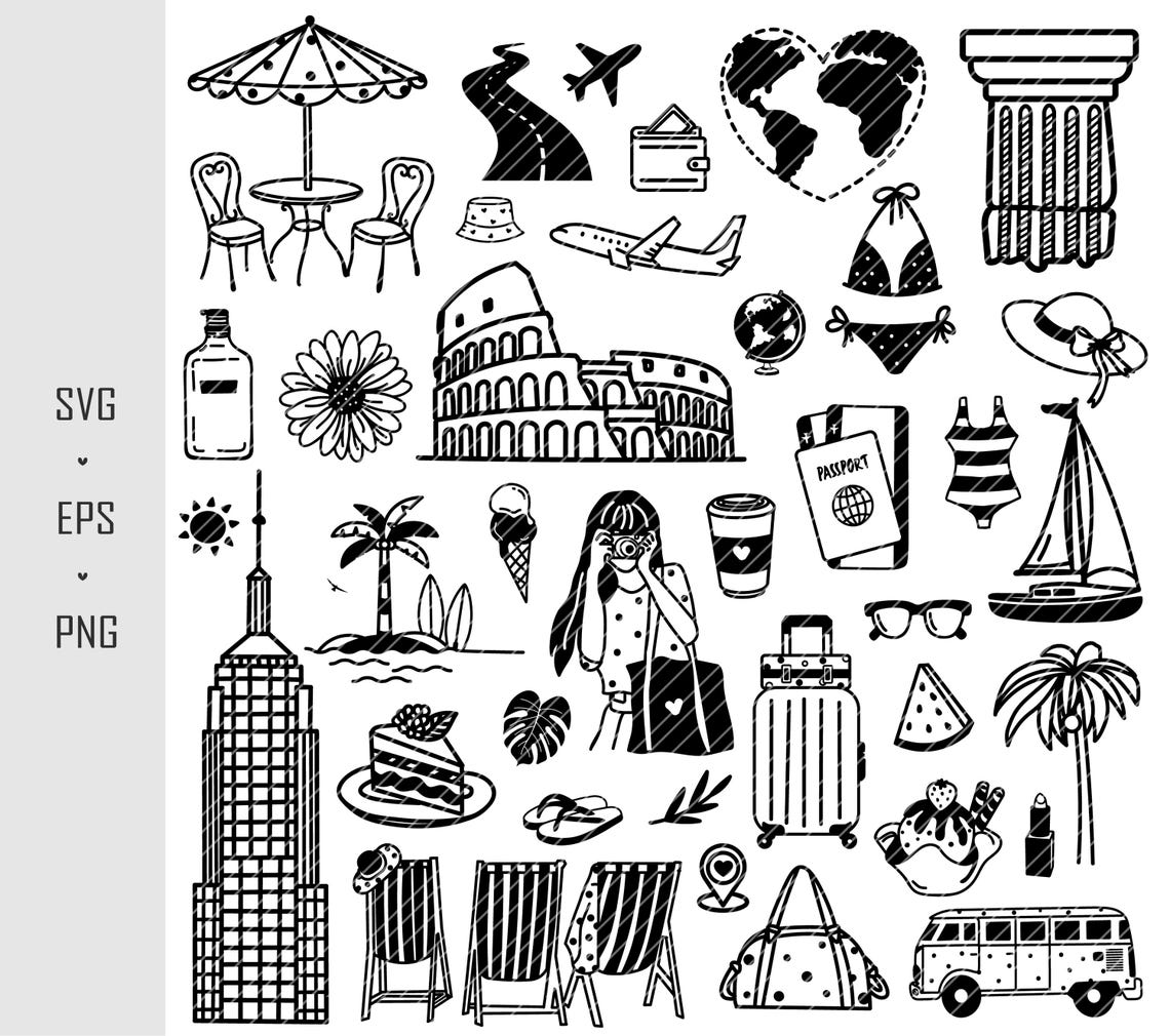 Travel Svg Bundle, Funny Travel Svg, Traveling Svg, Travel Clipart, Svg ...