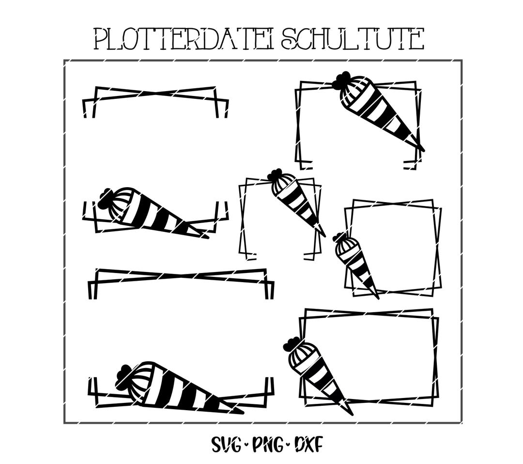 Plotter File School Enrollment SVG Eps DXF PNG Vector Laser File German ...