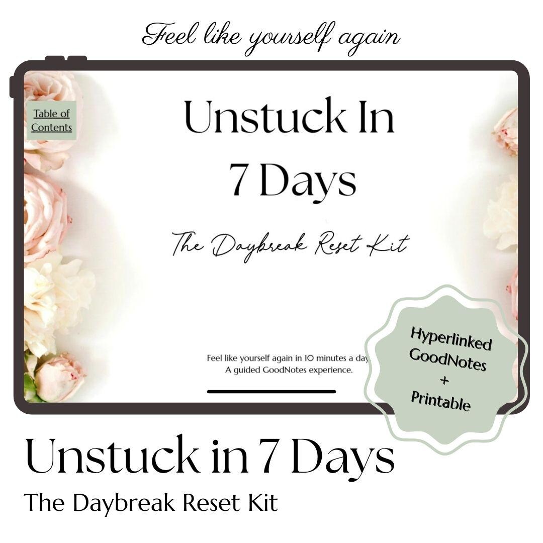 Self Love 7 Days Reset Kit, Digital Guided Goodnotes Journal. (digital ...