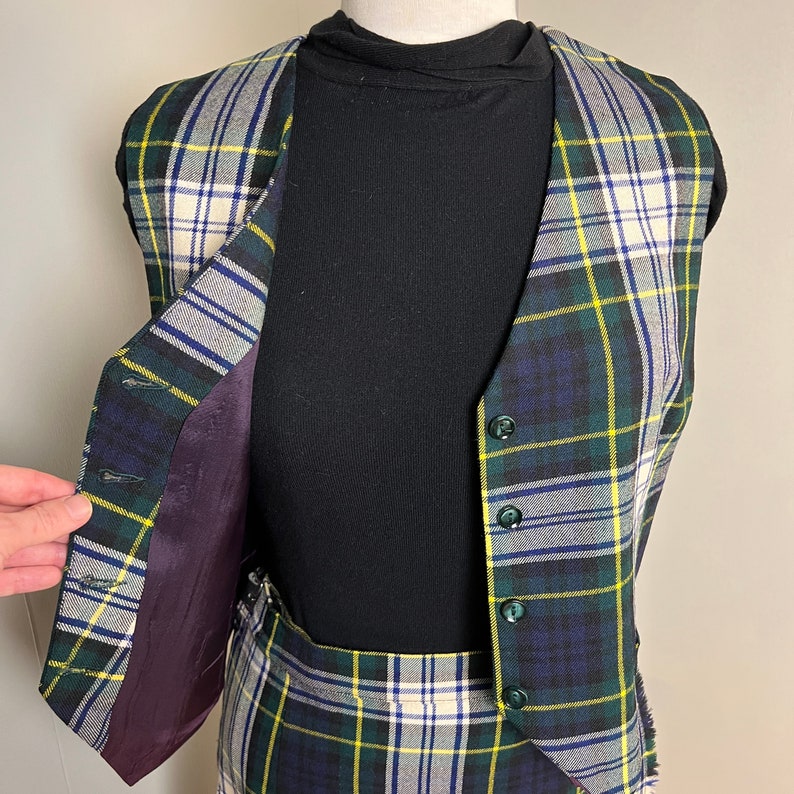 Clan Gordon Kilt and Vest Ladies Weskit Waistcoat Matching - Etsy