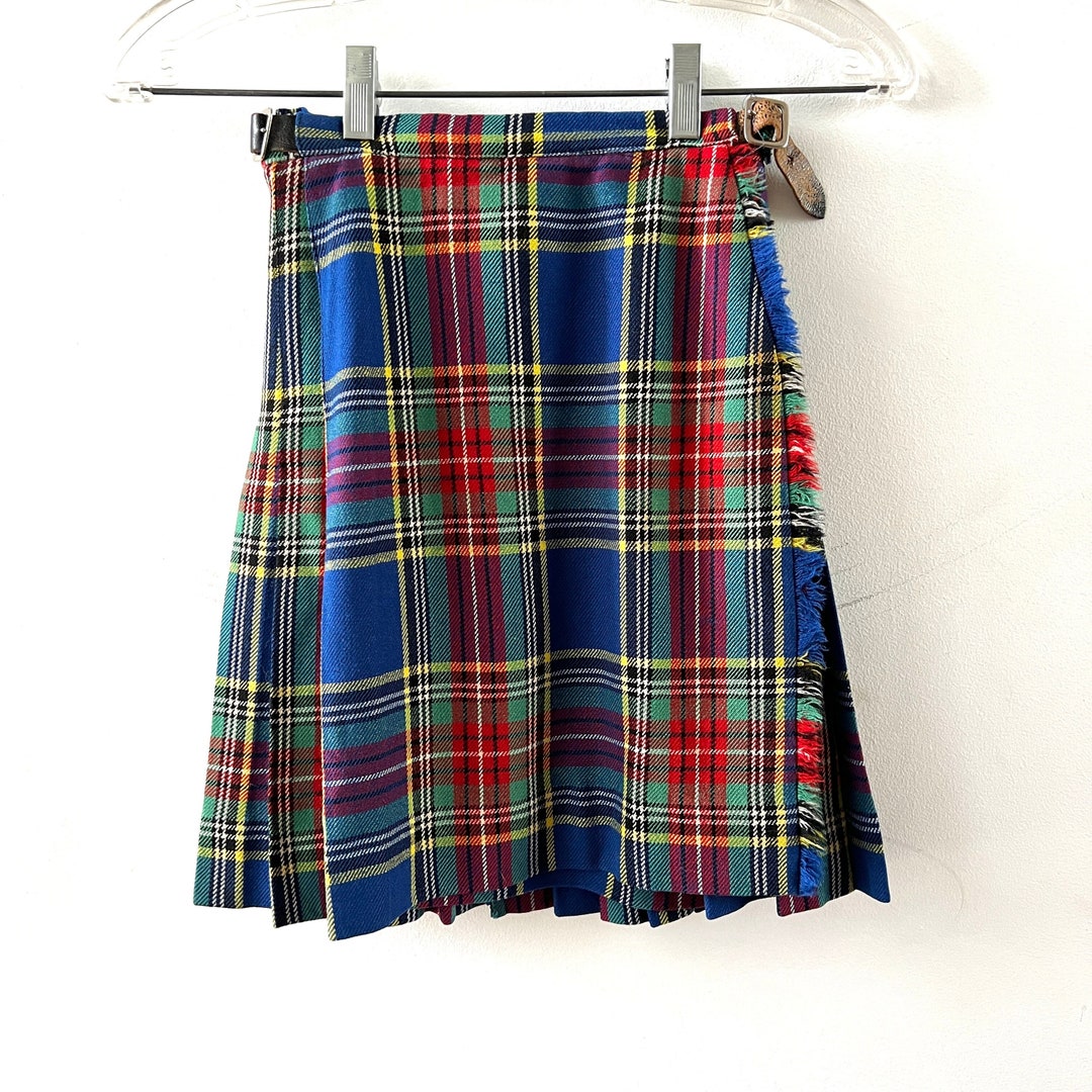 Clan Macbeth Tartan Kids Kilt Wool Size 20" Waist Plaid Vintage ...