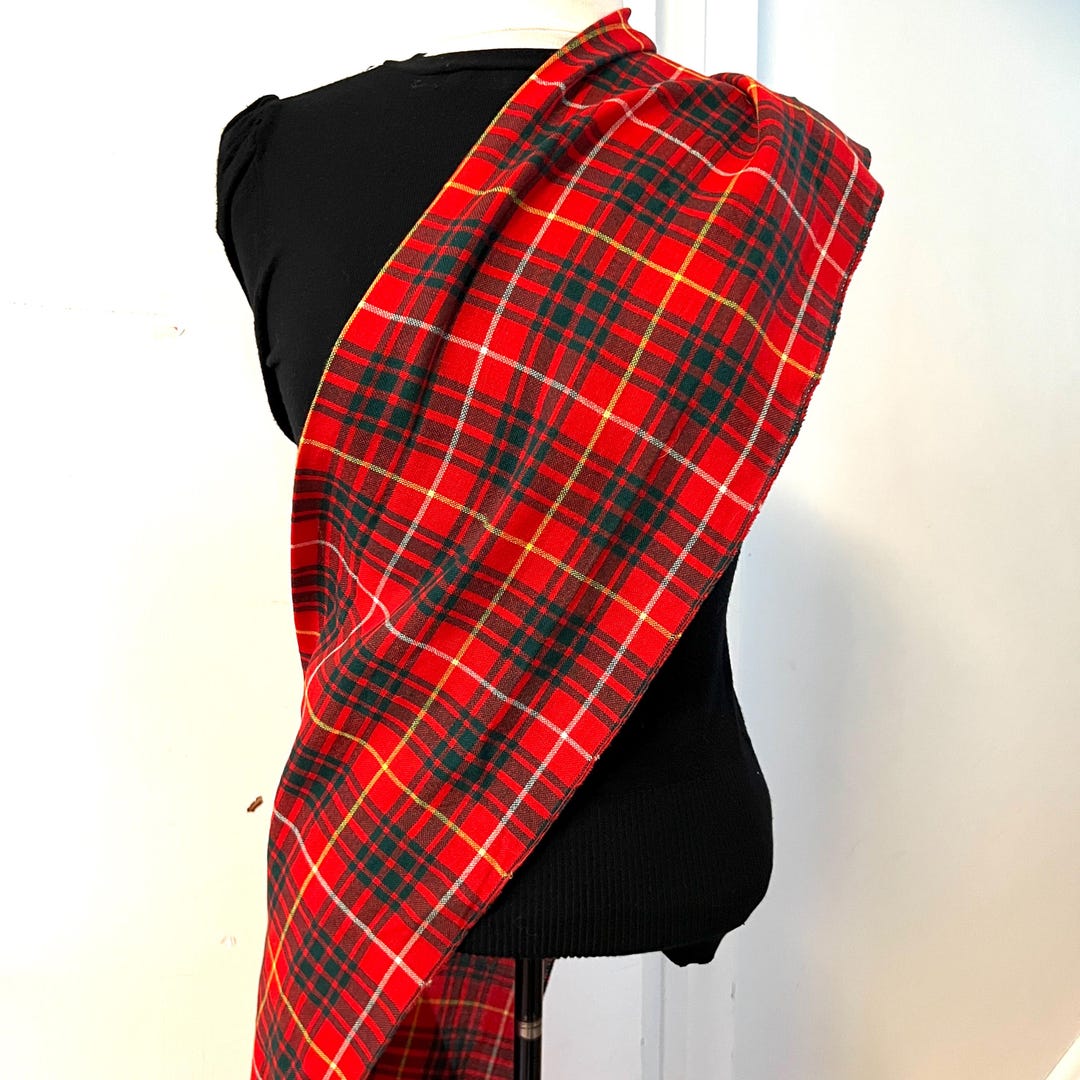 Clan Bruce Tartan Sash Vintage All Wool Lochcarron Made in Scotland ...