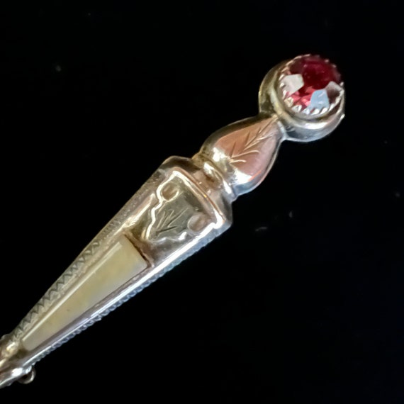 Sterling SIlver Scottish Kilt Pin Dagger Sgian Dubh C… - Gem