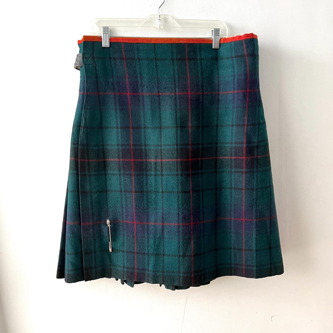 Mens Kilt Davidson Tartan Heavy Wool Canadian 48th Highlanders ...