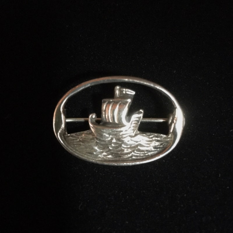 Viking Ship Pin - Etsy