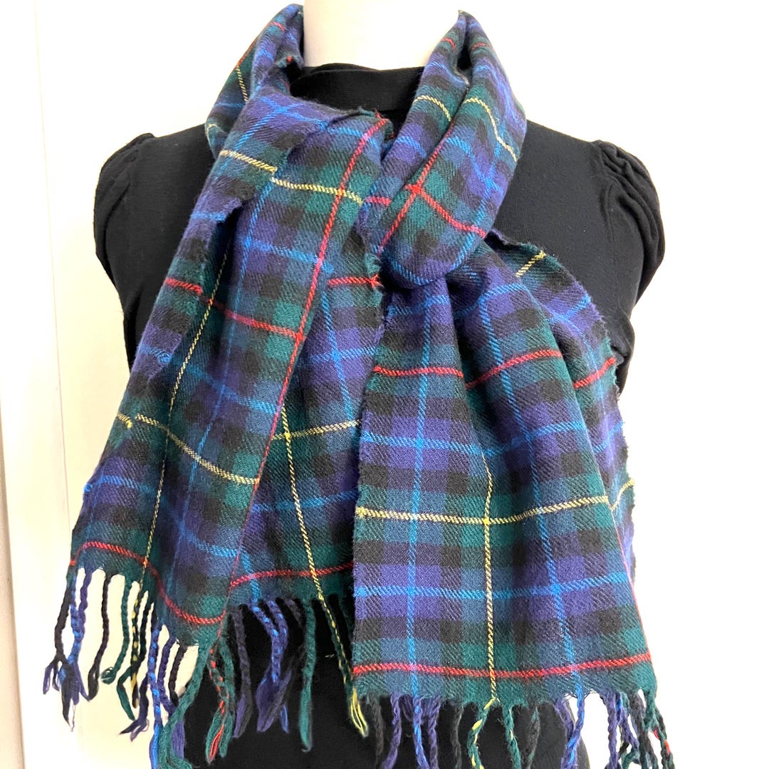 Clan Smith Vintage Scarf Smith Tartan Ingles Buchan All Wool Made in ...