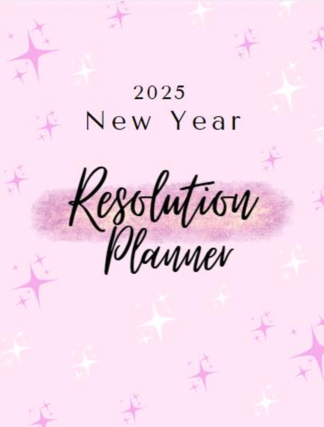 2025 New Year Resolution Planner | 58 Page Bundle! | Printable Goal ...