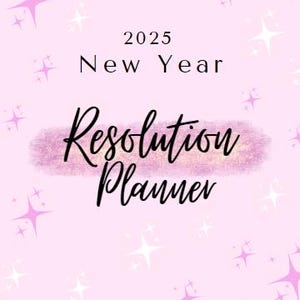 2025 New Year Resolution Planner | 58 Page Bundle! | Printable Goal ...