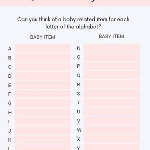 Baby Shower Game Pack | 50 Printable Games With Answers | Instant ...