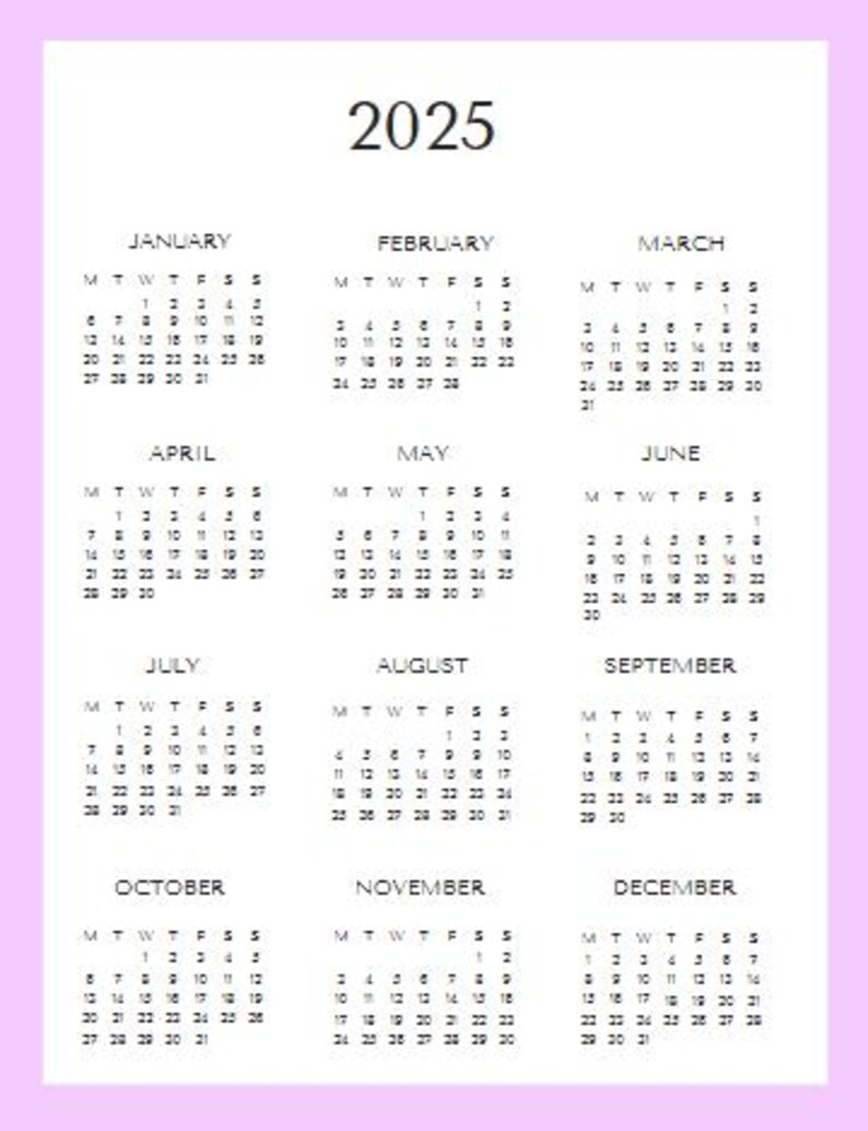 2025 New Year Resolution Planner | 58 Page Bundle! | Printable Goal ...