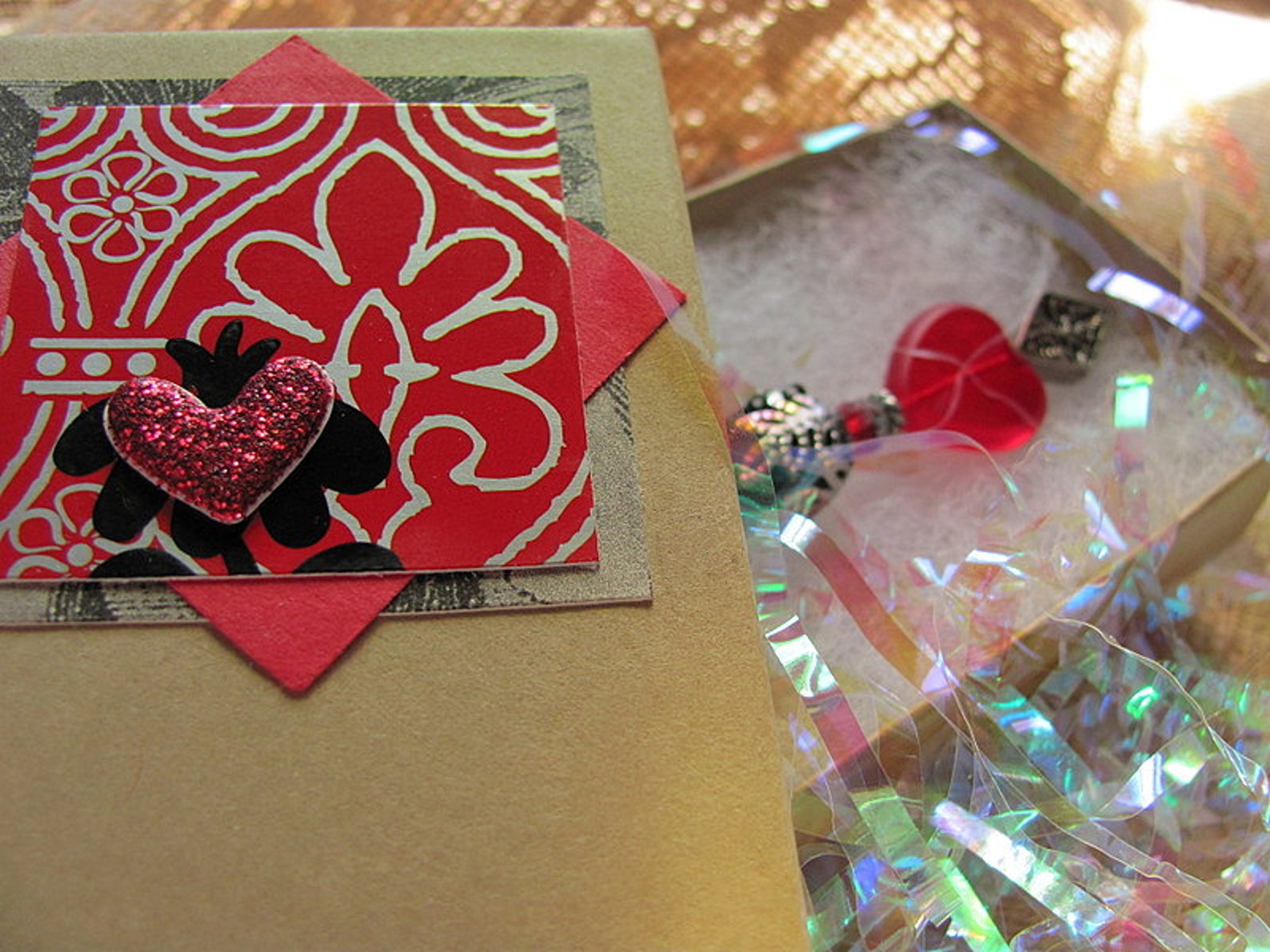 Collage Embellished Gift Box Coordinated to Match Your Gift | Etsy