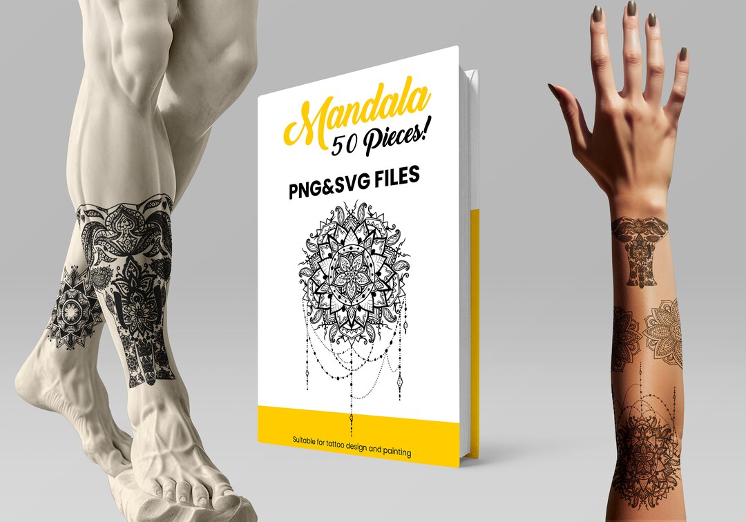 Mandala Bundle, Mandala Tattoo Model, Mandala Painting, Mandala PNG ...
