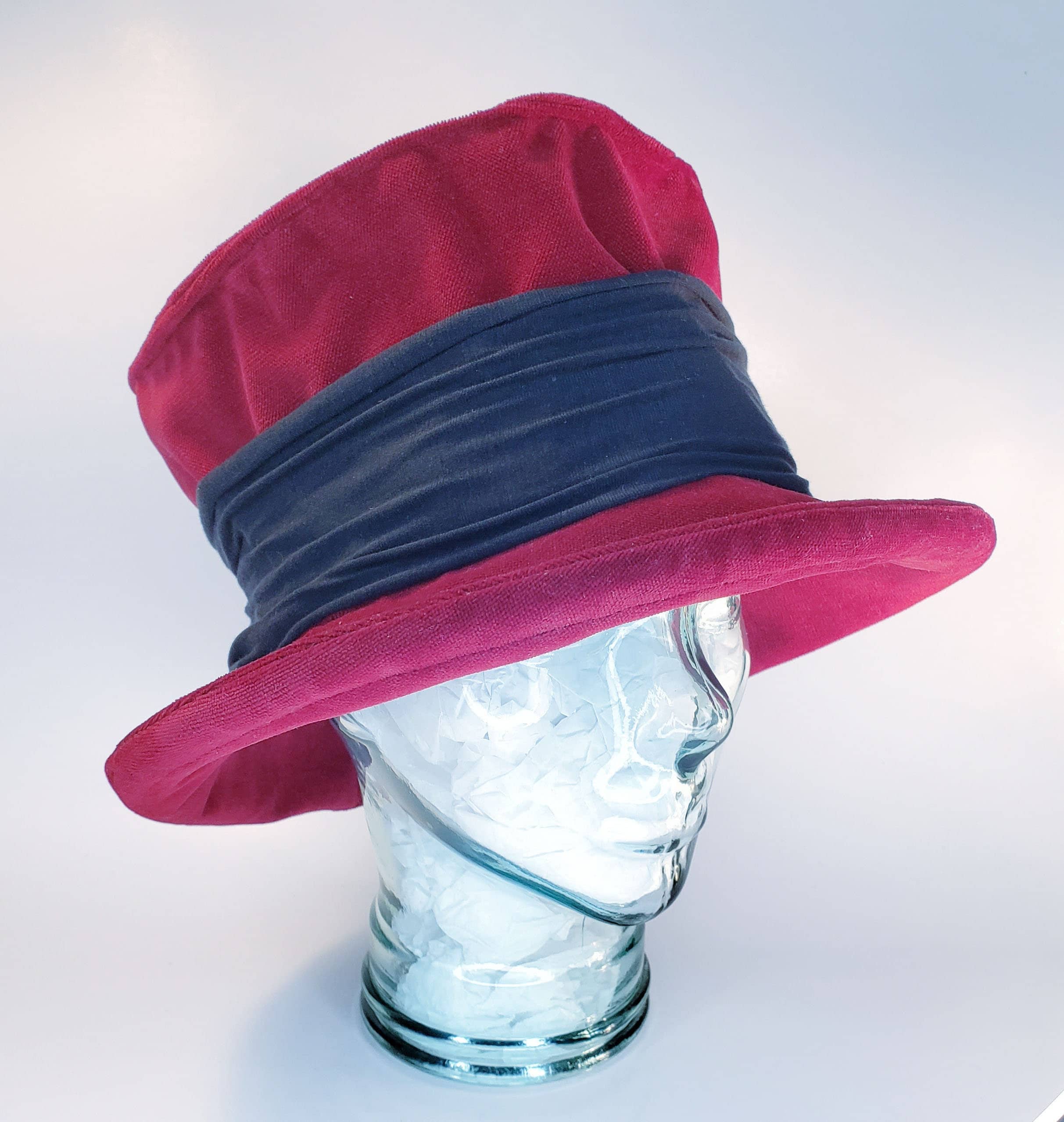 The Astair Hat, Velvet Hat, Top Hat, Cottagecore Hat, Steampunk Hat ...