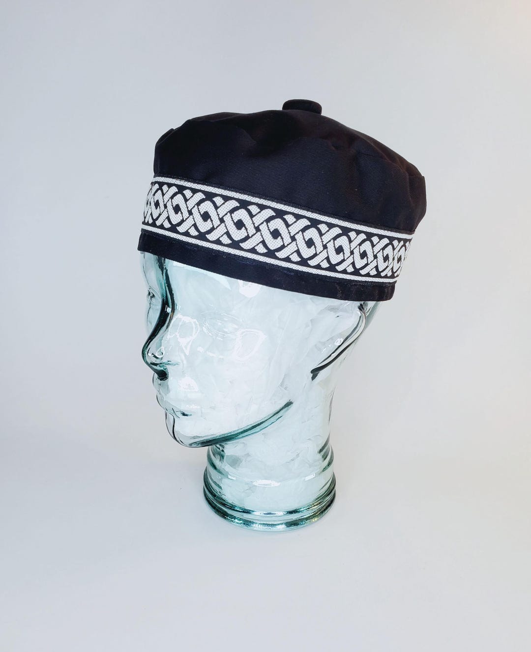 Smoking Hat,victorian Cotton Cap Brimless Hat,black Hat,mens Smoking ...