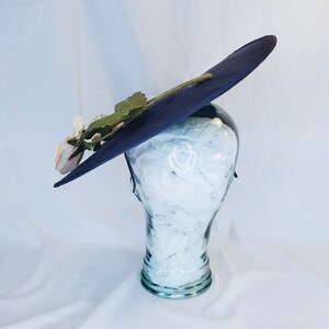 Afternoon Tea Fascinator, Navy Fascinator, Headband, Wedding Fascinator ...