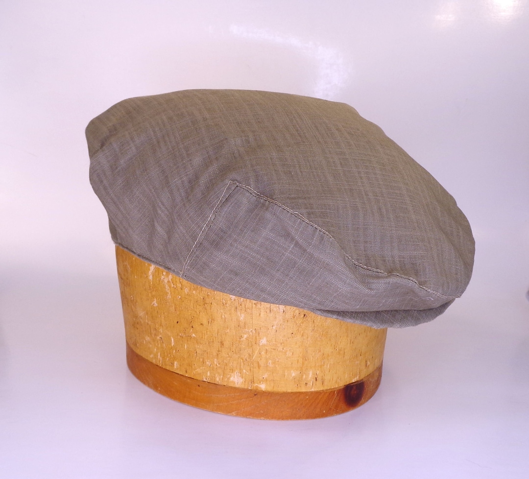 The Poor Boy Hat, Flat Cap, Flat Hat, Linen Hat, Summer Hat, Golf Cap ...