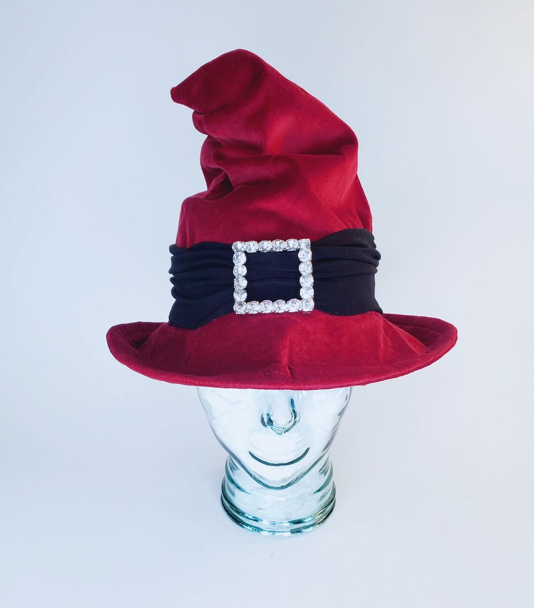 Womens Witches Hat,mens Wizard Hat,wizard Hat,alchemist Hat,red Hat ...