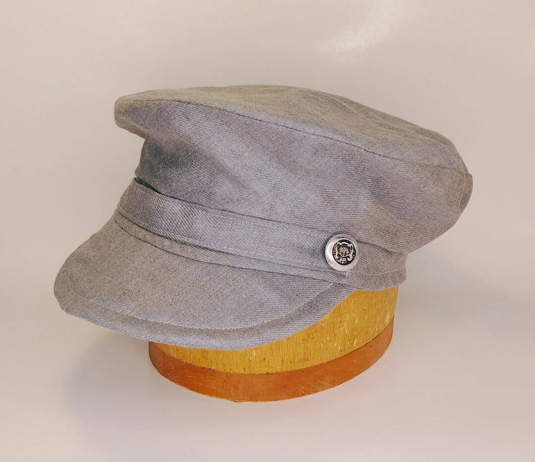 Handmade Wool Telegraph Hat: Vintage Style Engineer Cap (61 Cm) - Etsy