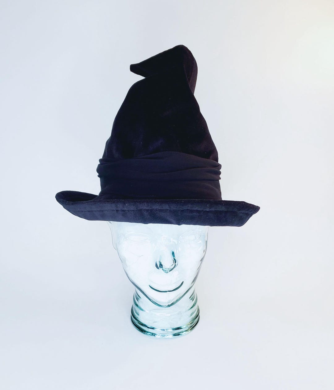 Handmade Black Velvet Wizard Hat: Unisex Alchemist Hat - Etsy