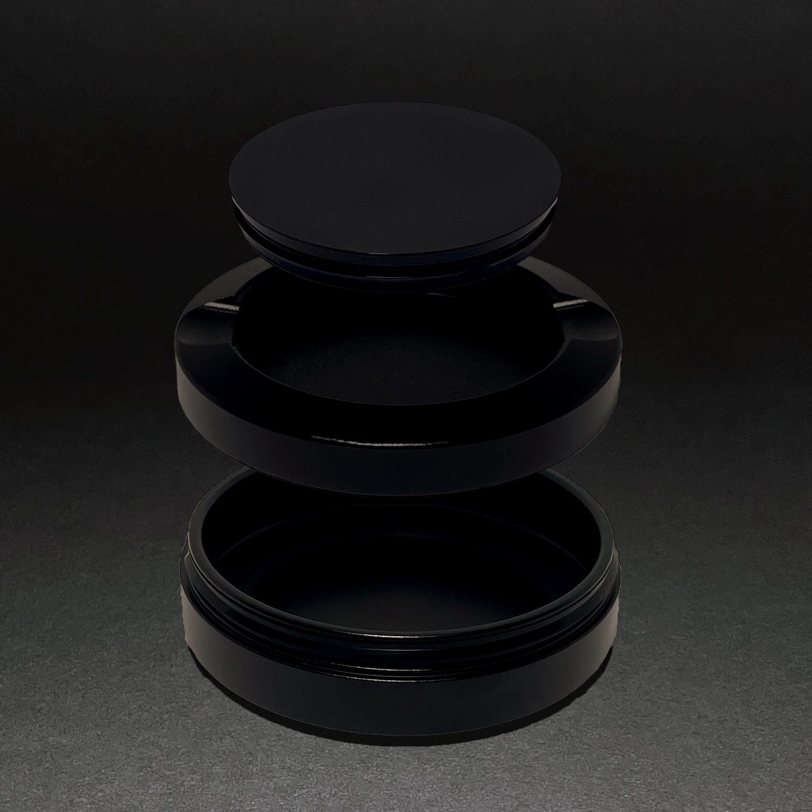 Black Snus Container Black Metal Tin Flush Discrete Stainless Steel ...
