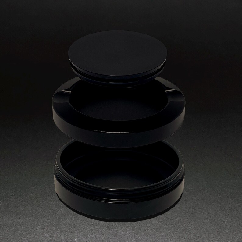 Black Snus Container Black Metal Tin Flush Discrete Stainless Steel ...