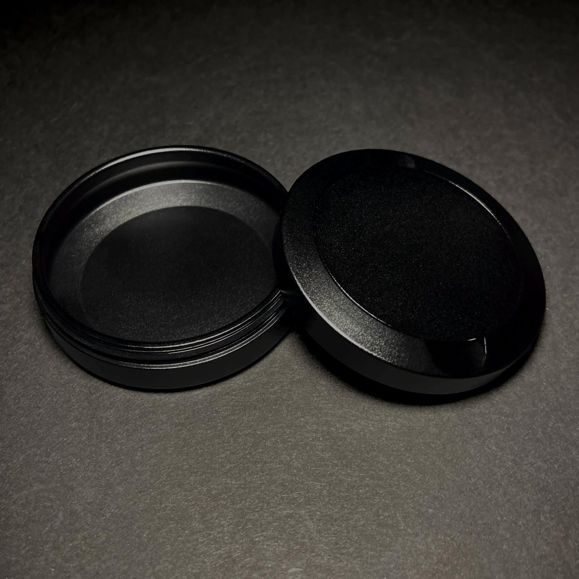 Black Snus Container Black Metal Tin Flush Discrete Stainless Steel ...