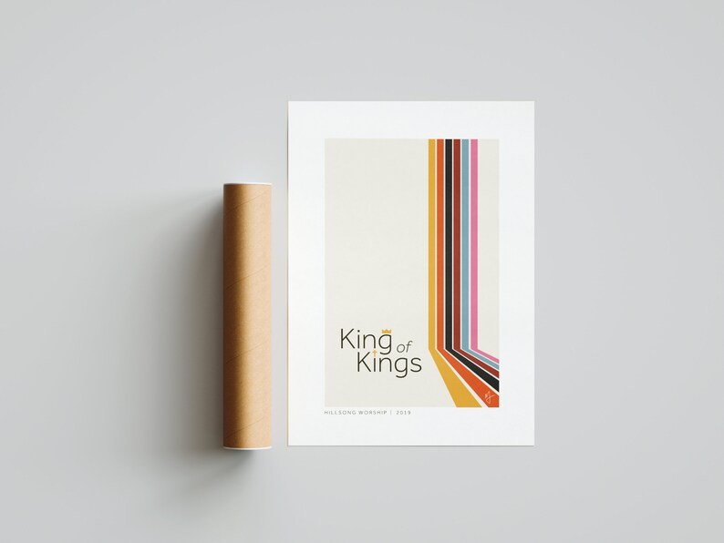King of Kings | Hillsong Worship | Art Print - Etsy
