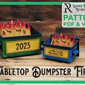 Tabletop Dumpster Fire - Digital Pattern, Printable PDF - Etsy