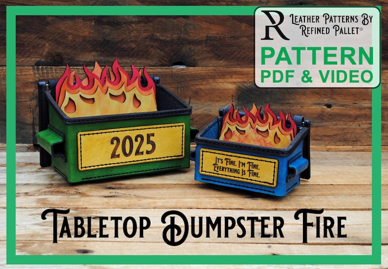 Tabletop Dumpster Fire - Digital Pattern, Printable PDF - Etsy