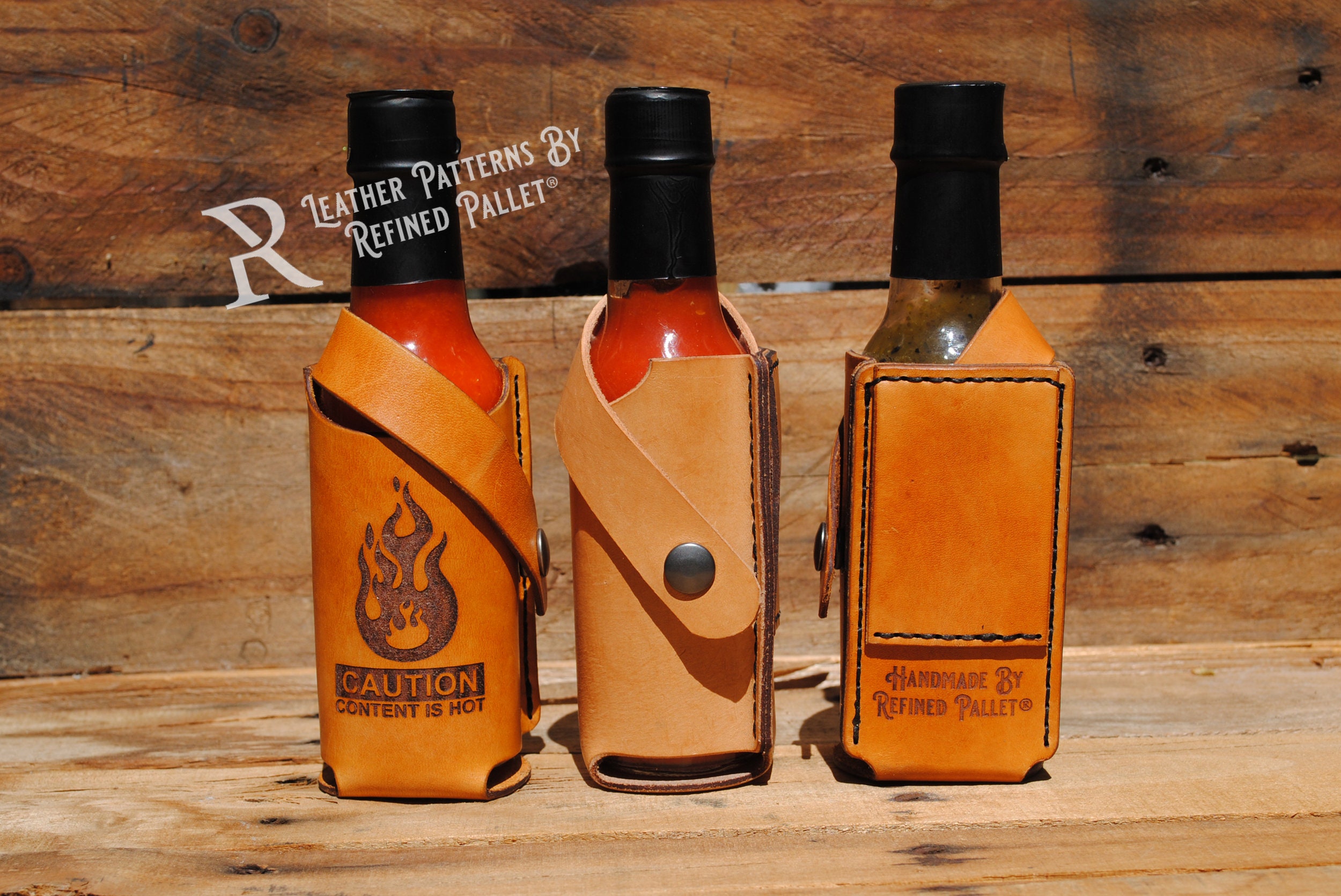 Leather Hot Sauce Holster Digital Pattern Printable PDF & - Etsy