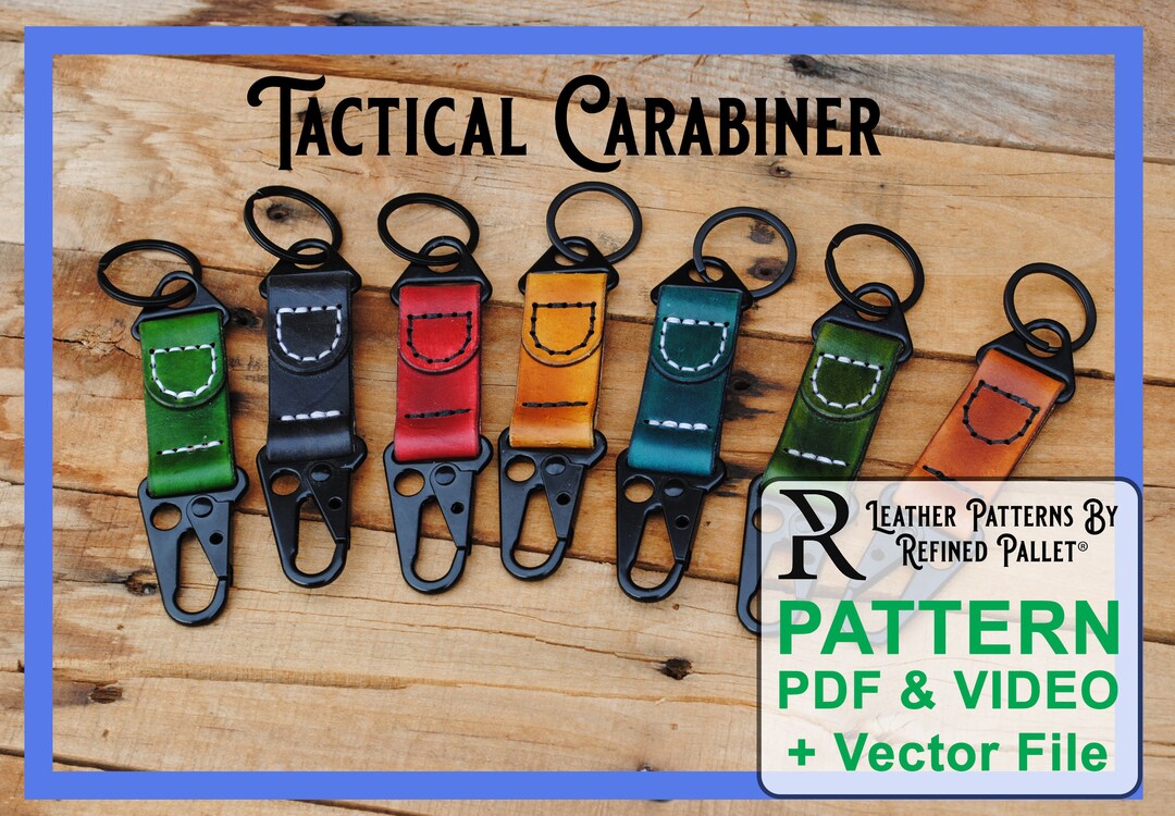 Tactical Carabiner Keychain Pattern - Digital Pattern, Printable PDF ...