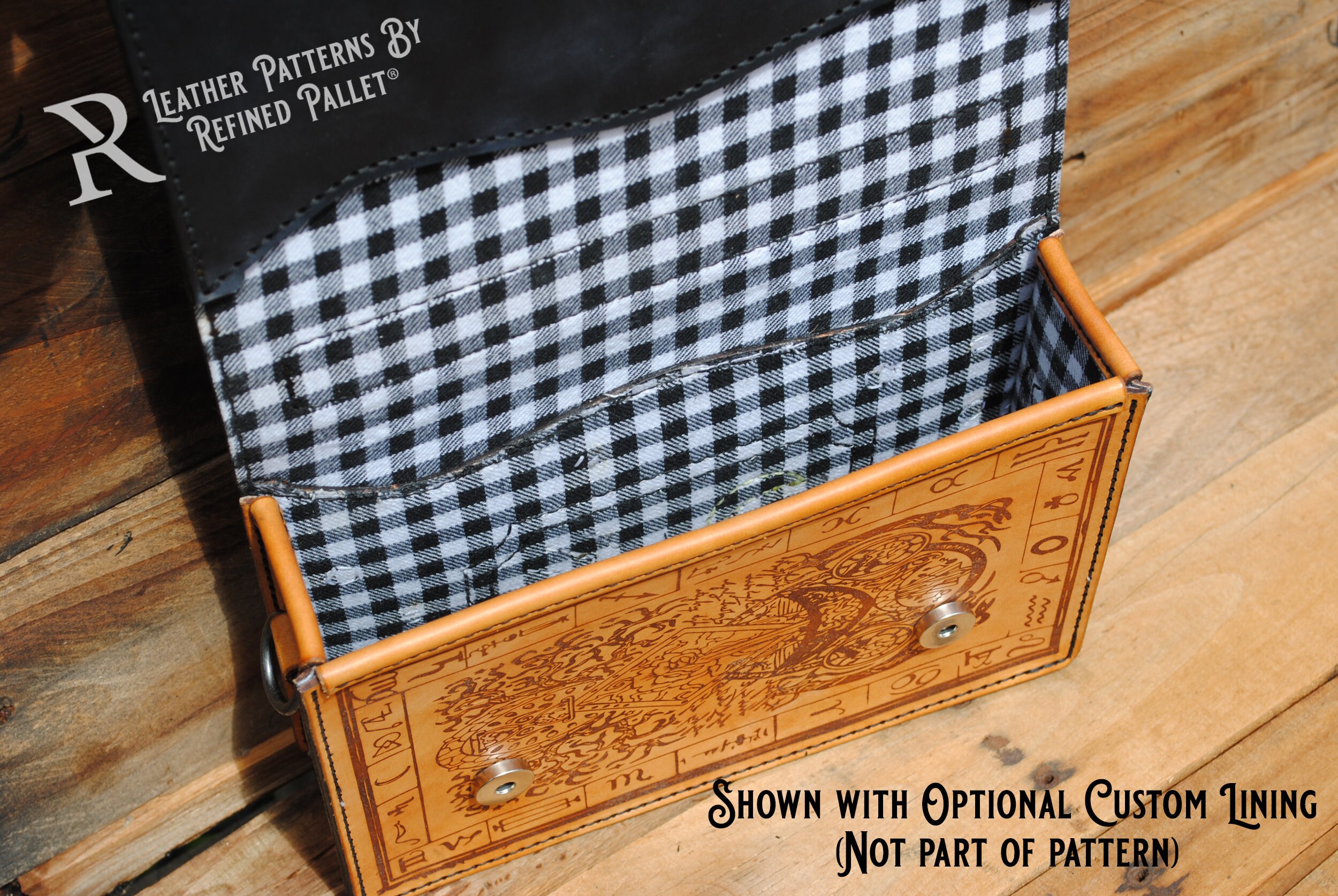 Leather Book Purse Digital Pattern, Printable PDF & Vector Files - Etsy