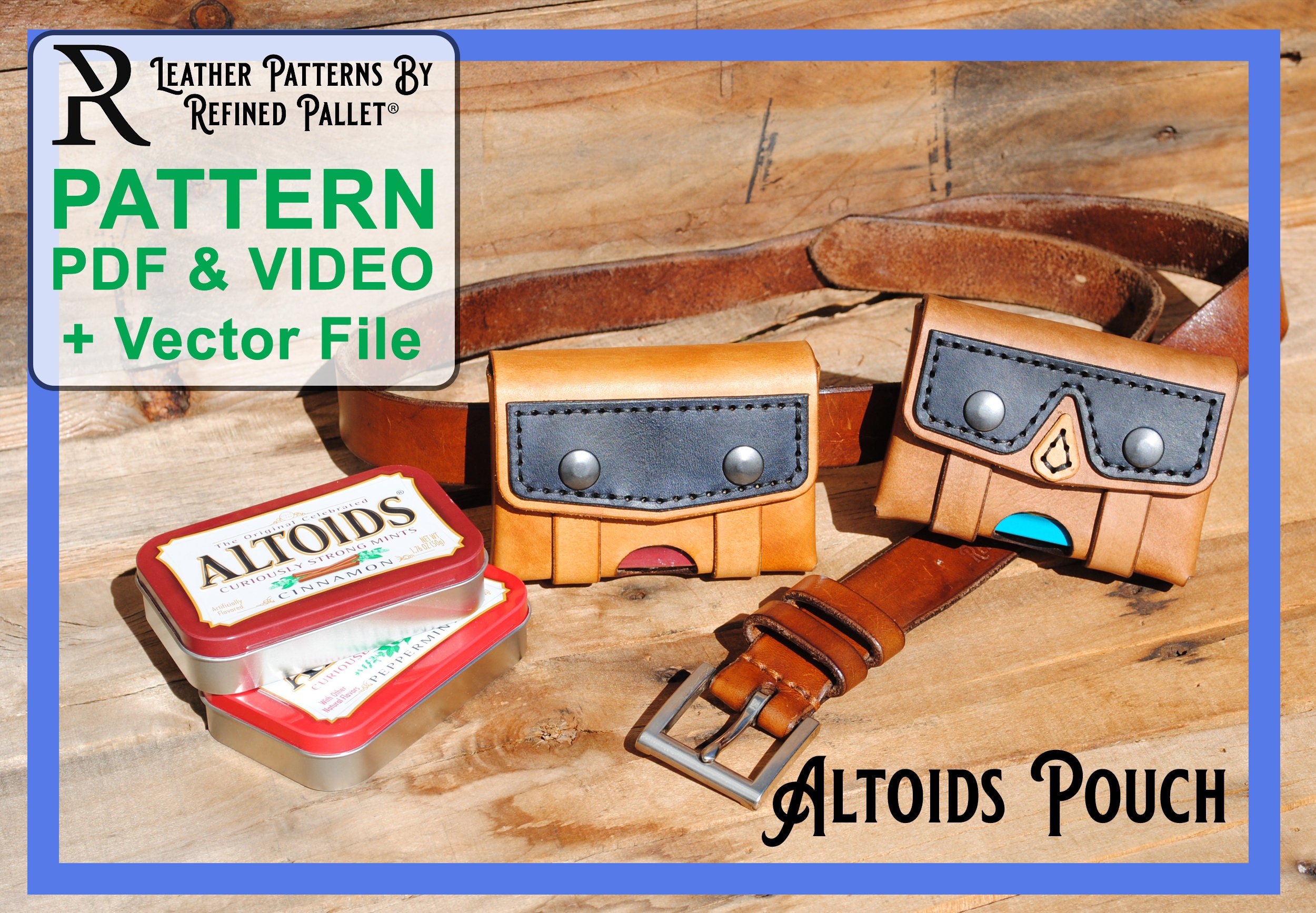Altoids Tin Pouch - Digital Pattern, Printable PDF & Vector Files - Etsy