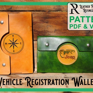 Vehicle Registration and Document Wallet - Digital Pattern, Printable ...