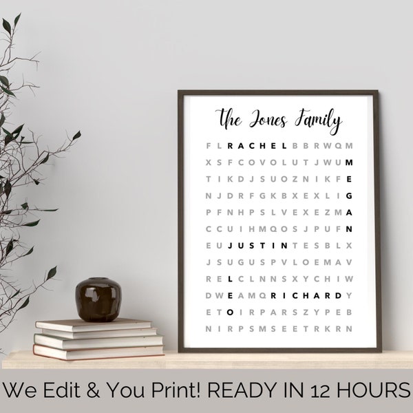 Crossword Art - Etsy