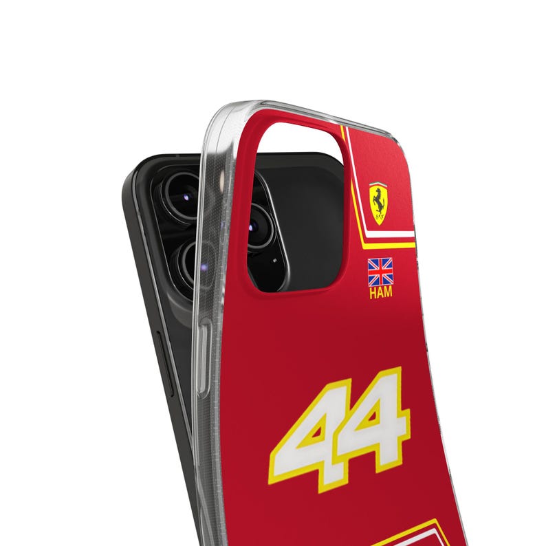 Lewis Hamilton Ferrari Soft Phone Case, Formula 1 Racing Gift, iPhone ...