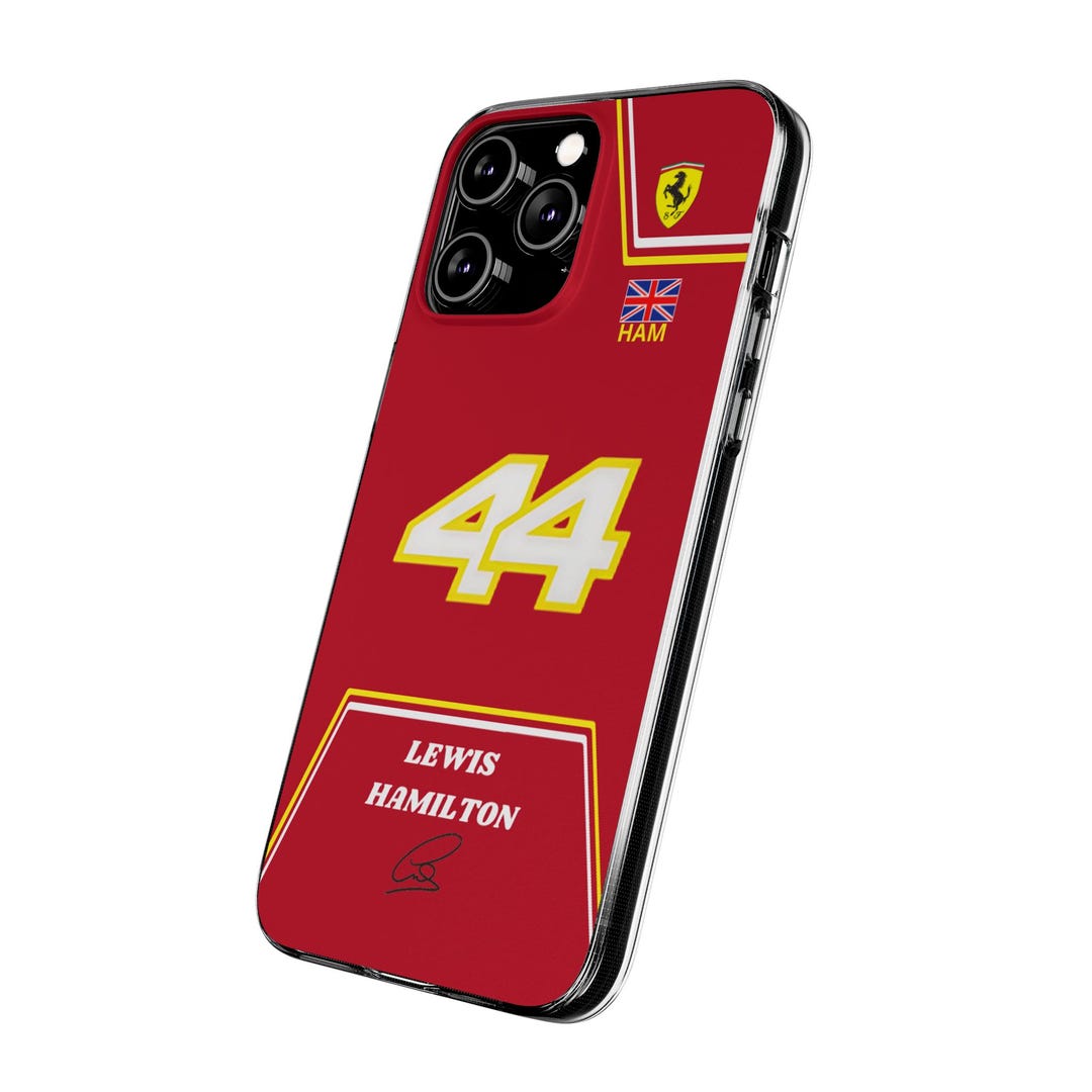 Lewis Hamilton Ferrari Soft Phone Case, Formula 1 Racing Gift, iPhone ...