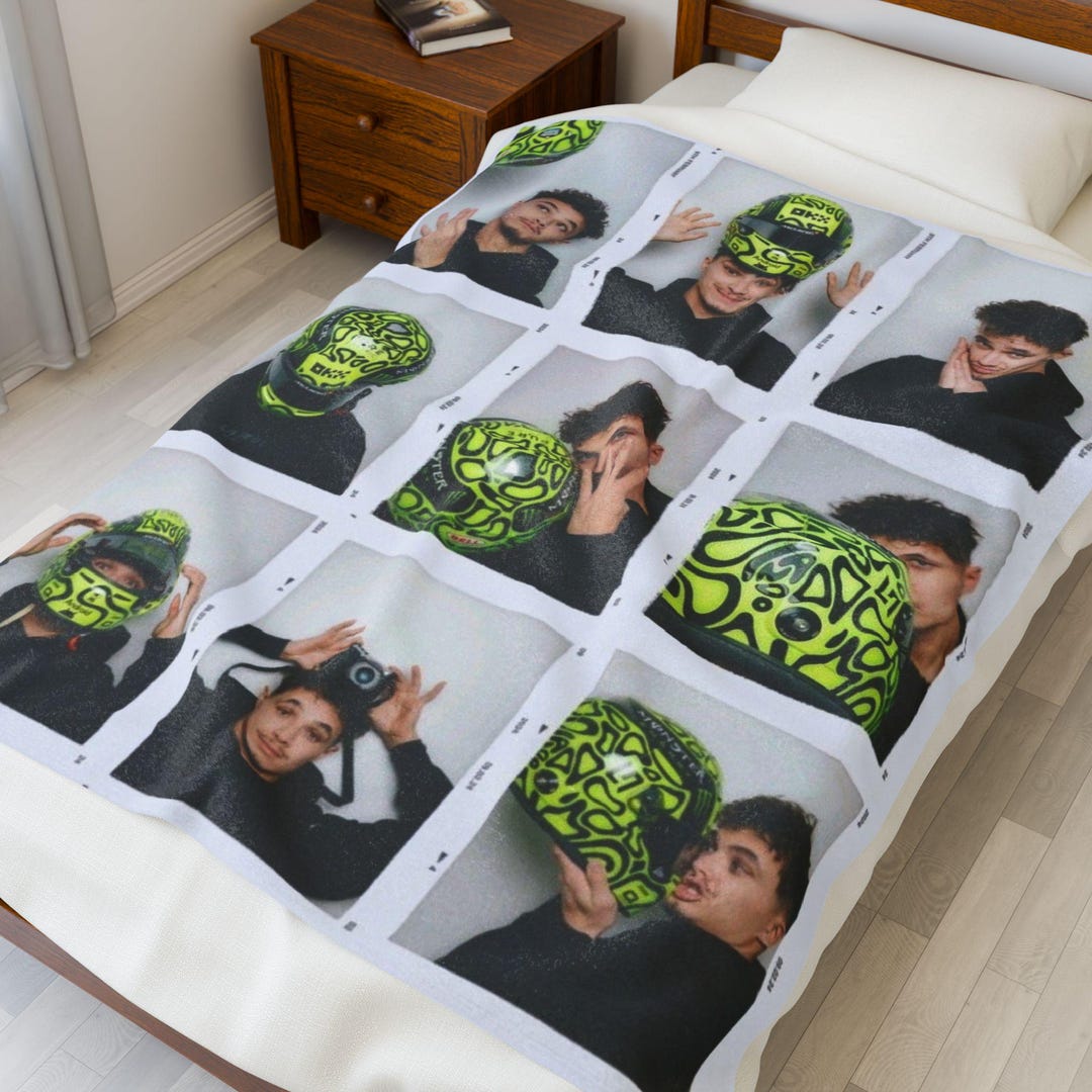 Lando Norris Mclaren F1 Throw: Cozy Velveteen Fleece Blanket - Etsy