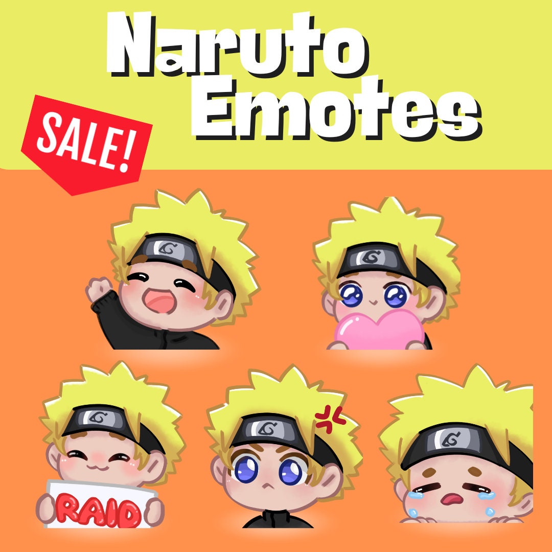Paquete De 5 Emoticonos De Naruto - Etsy