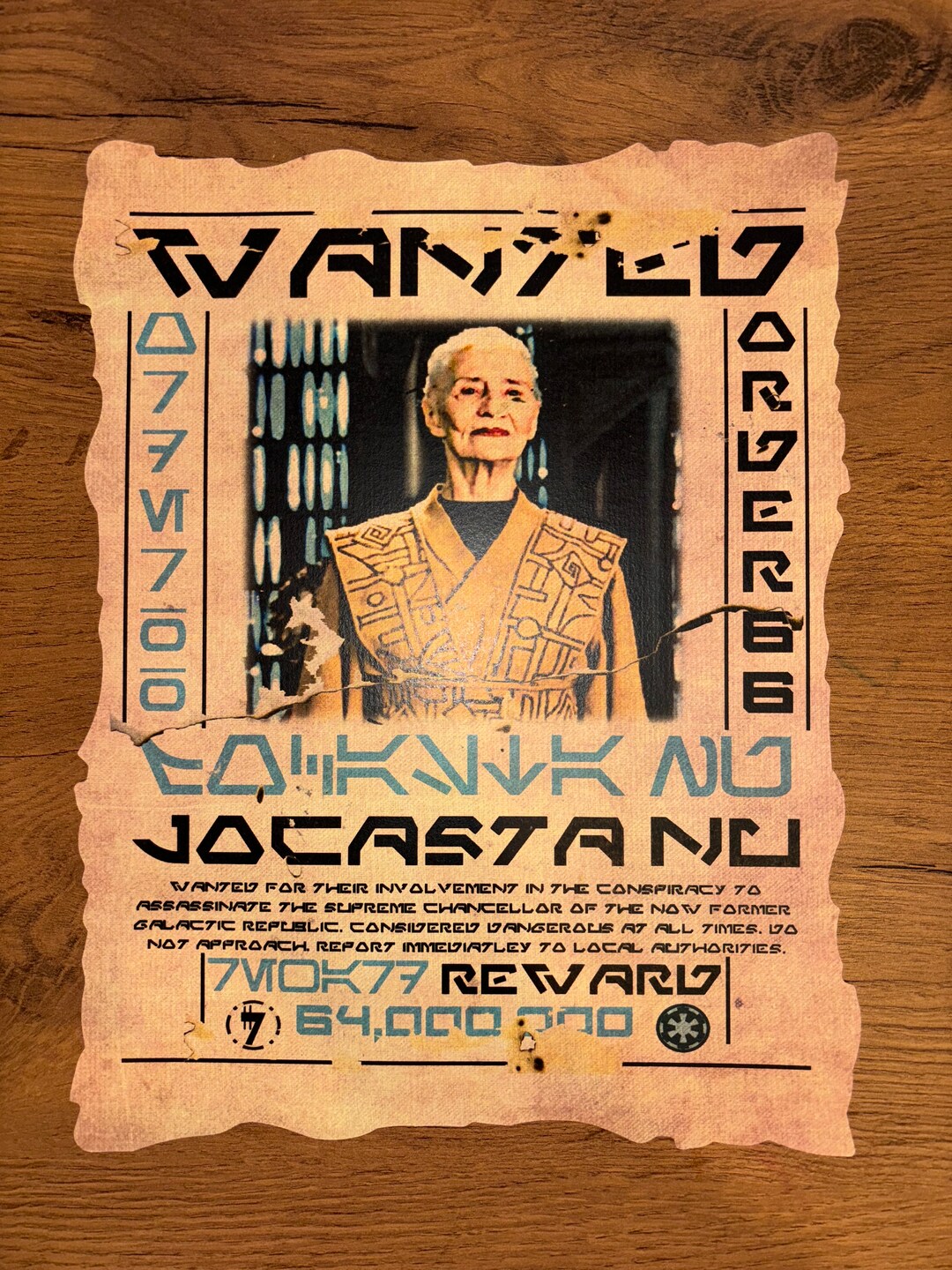 Star Wars Order 66 Reward Poster Jocasta Nu 8.5 X 11 - Etsy