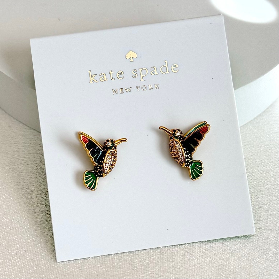 Kate Spade Hummingbird Stud Earrings Gift for Her - Etsy