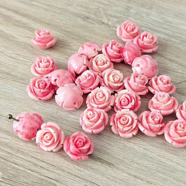 Blue Flower Beads - Etsy