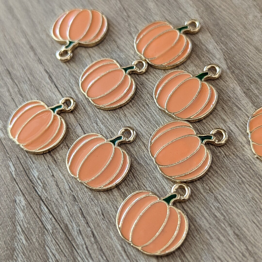 10 Pcs Pumpkin Squash Enamel Charms- 16x18mm - Etsy