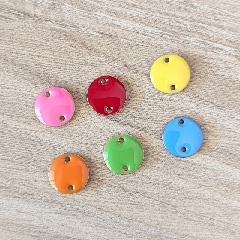 Circle Connector Enamel - Etsy