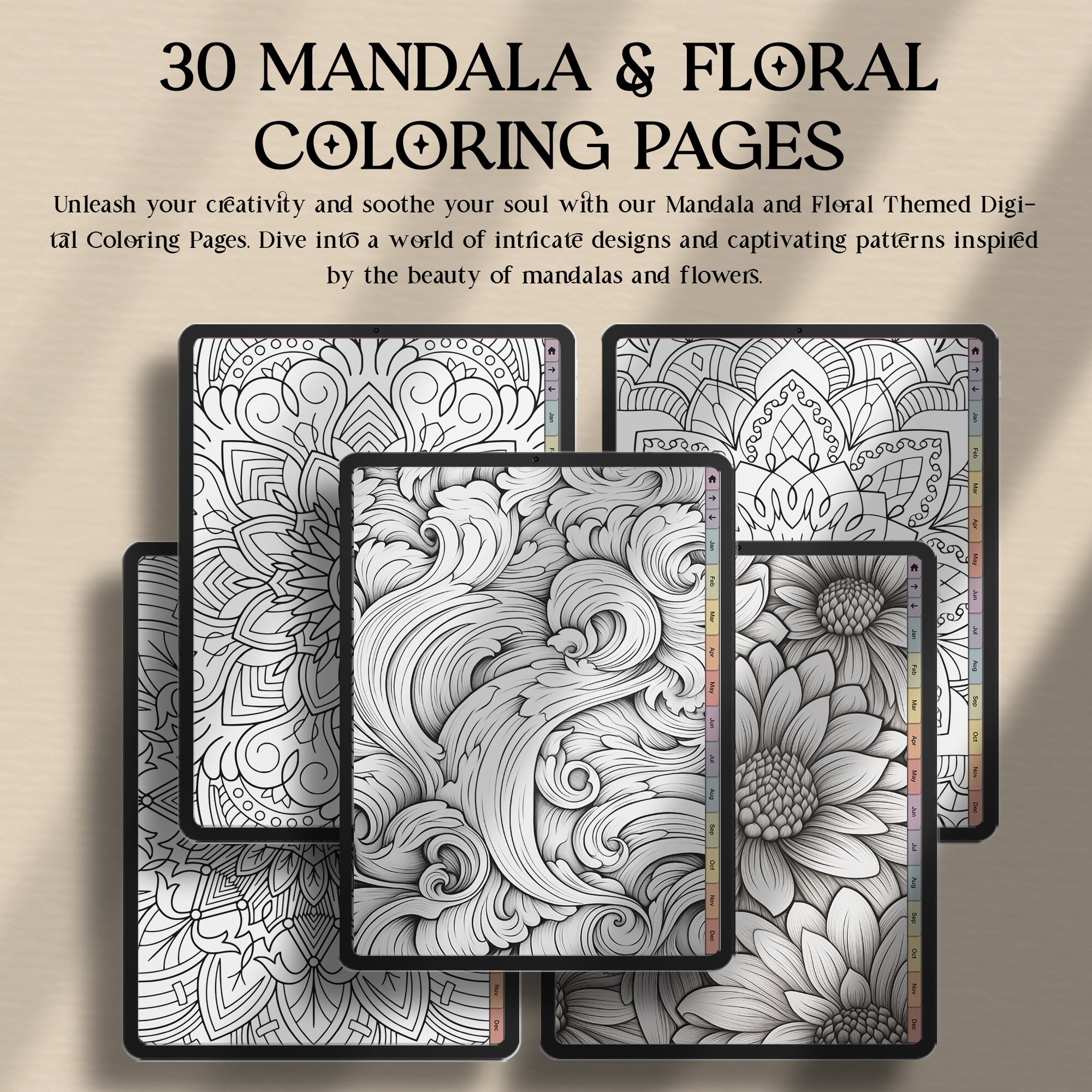 Digital Chakra Zenfolio, Chakra Themed Journal, Chakra Planner, Zen ...